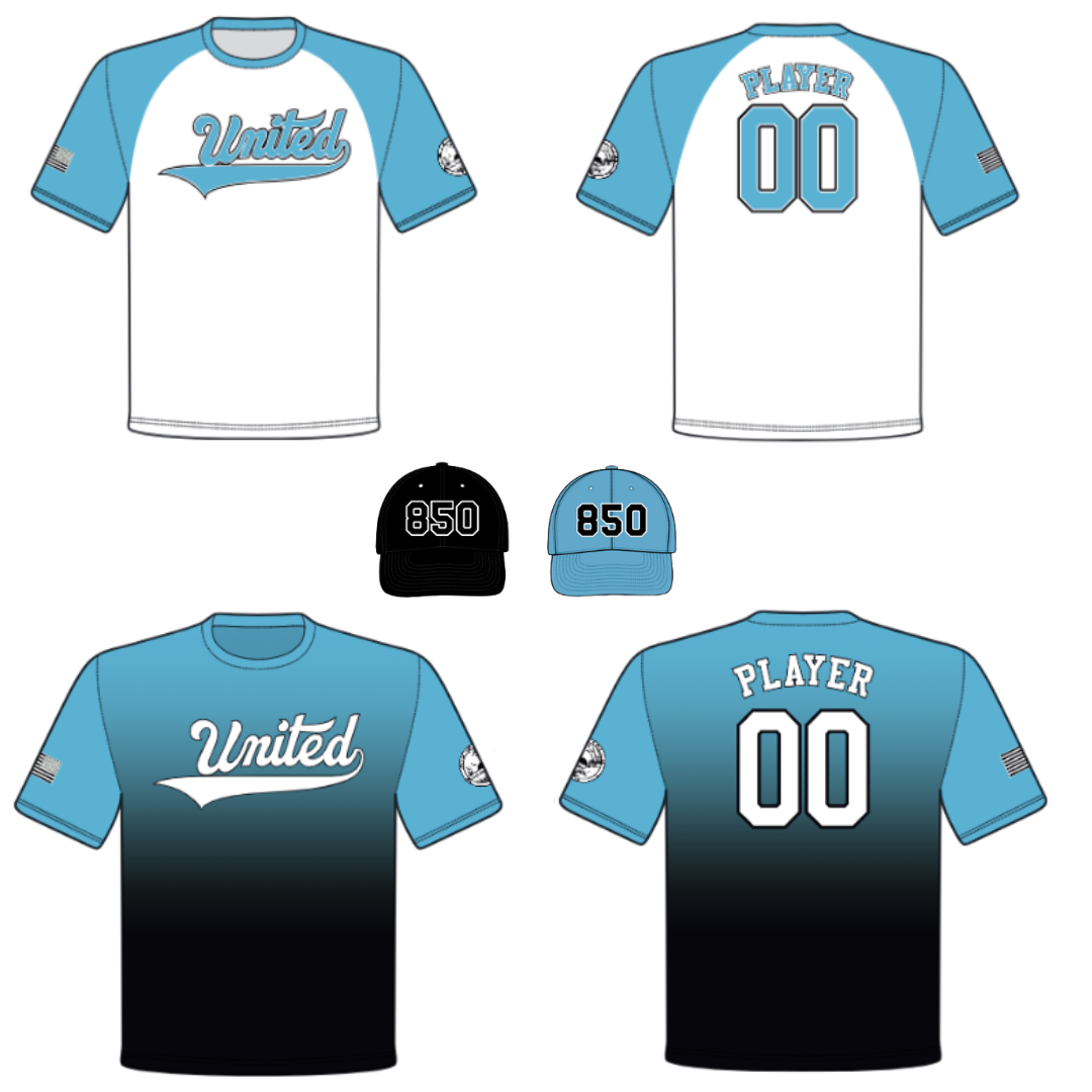 7-9U Uniform Package - 850 United – Bat Club USA